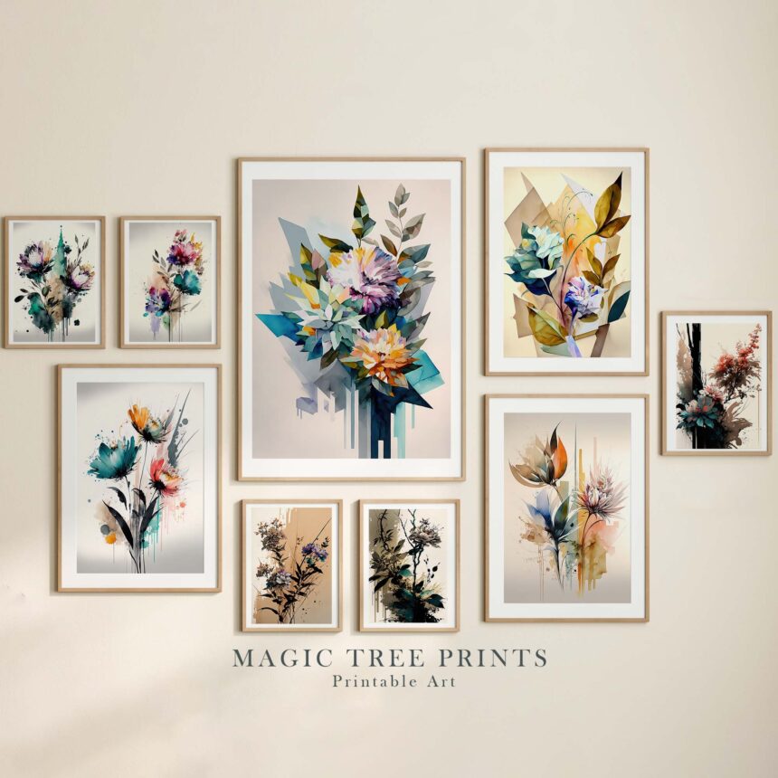 Madhubani Flowers - Magic Tree Prints