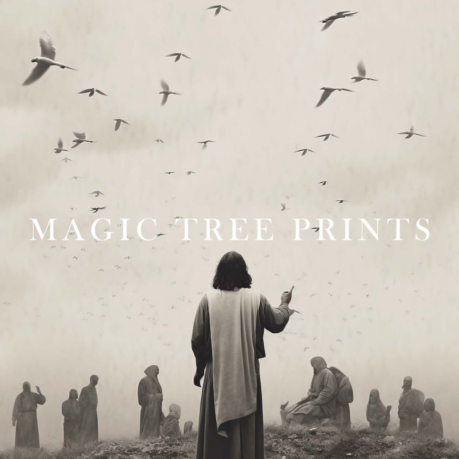 Jesus 'Look At The Birds' - Magic Tree Prints