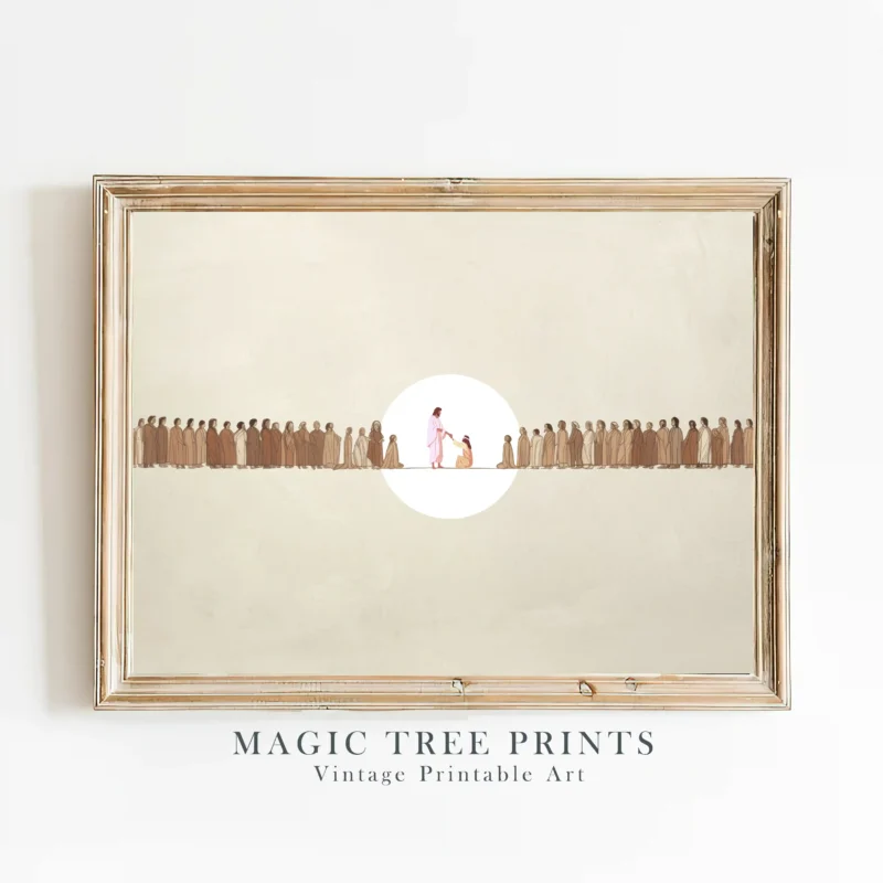 Jesus Healing The Leper Christian Art - Magic Tree Prints