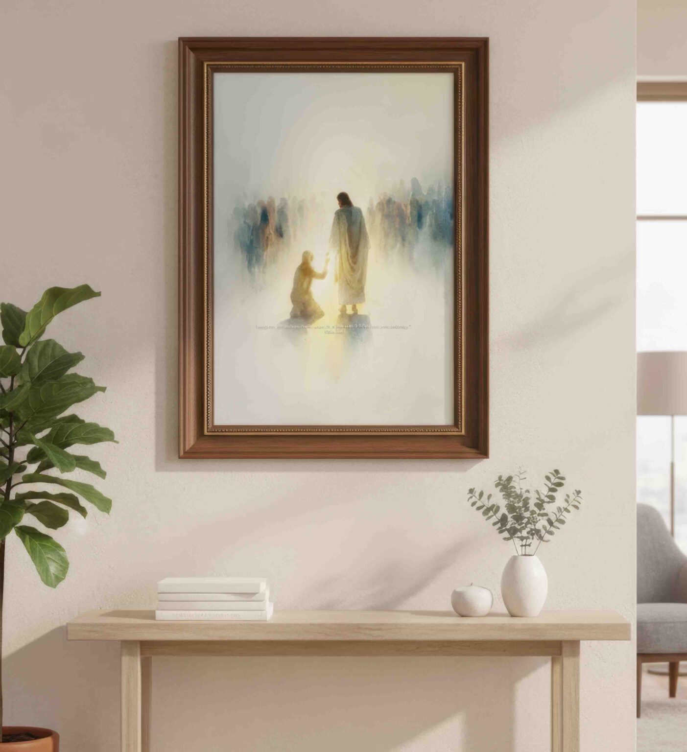 Jesus Heals The Bleeding Woman – Christian Wall Art Print | Biblical ...